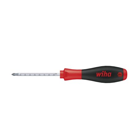 Wiha Screwdriver SoftFinish® Phillips with round blade and lasered mm scale PH2 x 100 mm (35398 ...