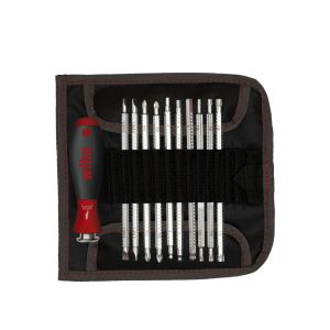 Wiha Screwdriver with interchangeable blade set SYSTEM 6 assorted 12 ...